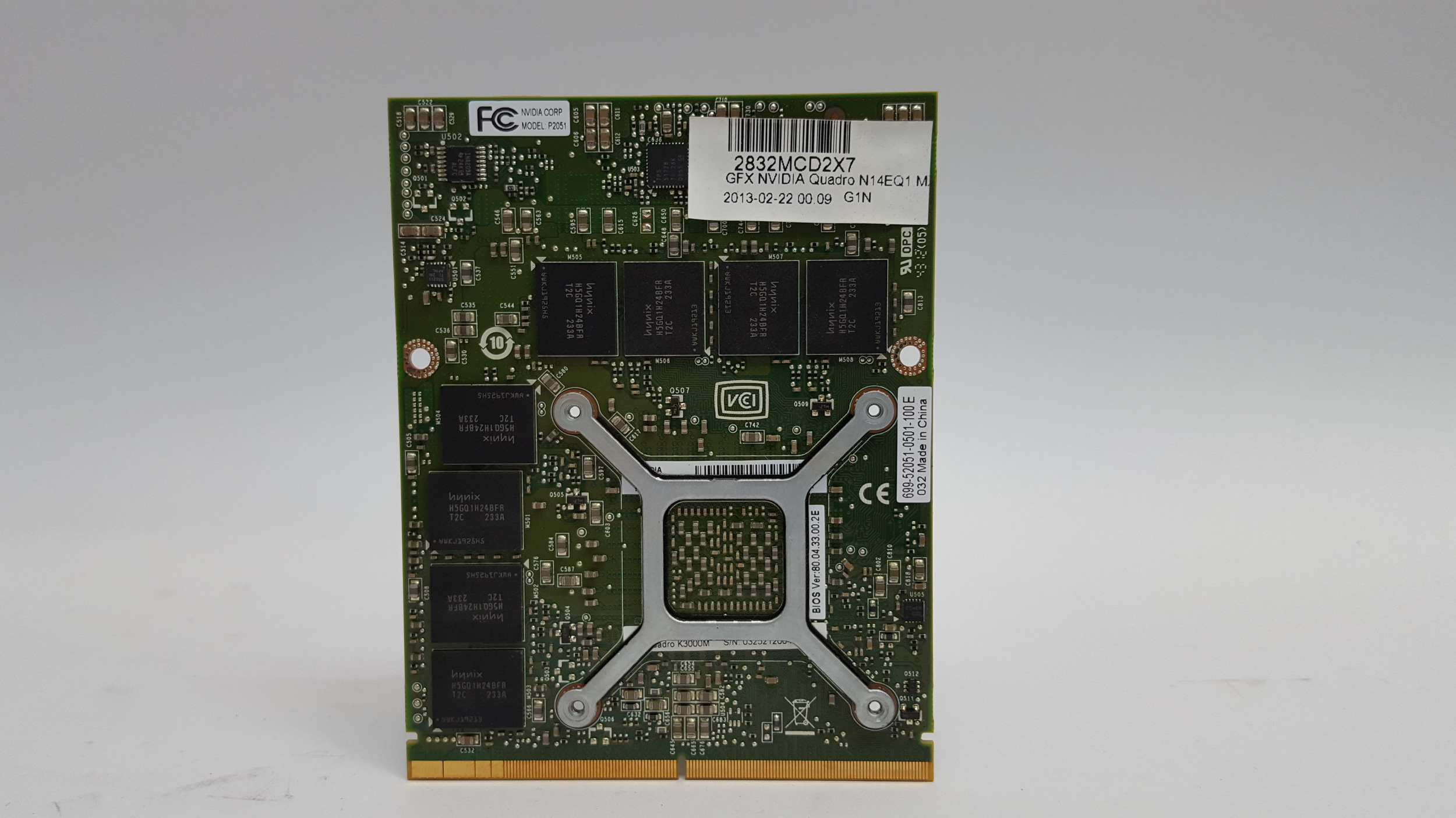 Nvidia Quadro 3000M 2GB GDDR5 SDRAM MXM III B Video Card