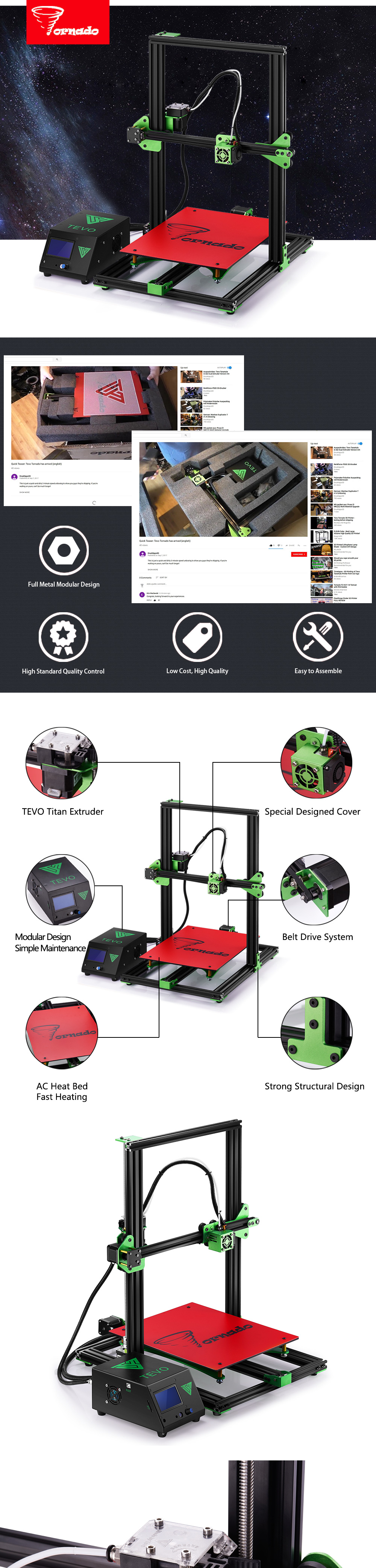 Tevo Tornado 3D Printer | 3D Printers Bay