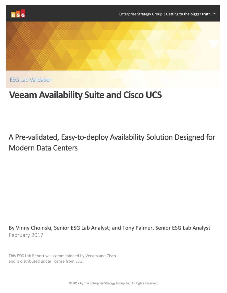 Download Veeam Availability Suite in Cisco UCS Whitepaper | TechDemand