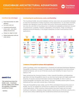 Download Couchbase: Architectural Advantage Whitepaper | DemandTalk