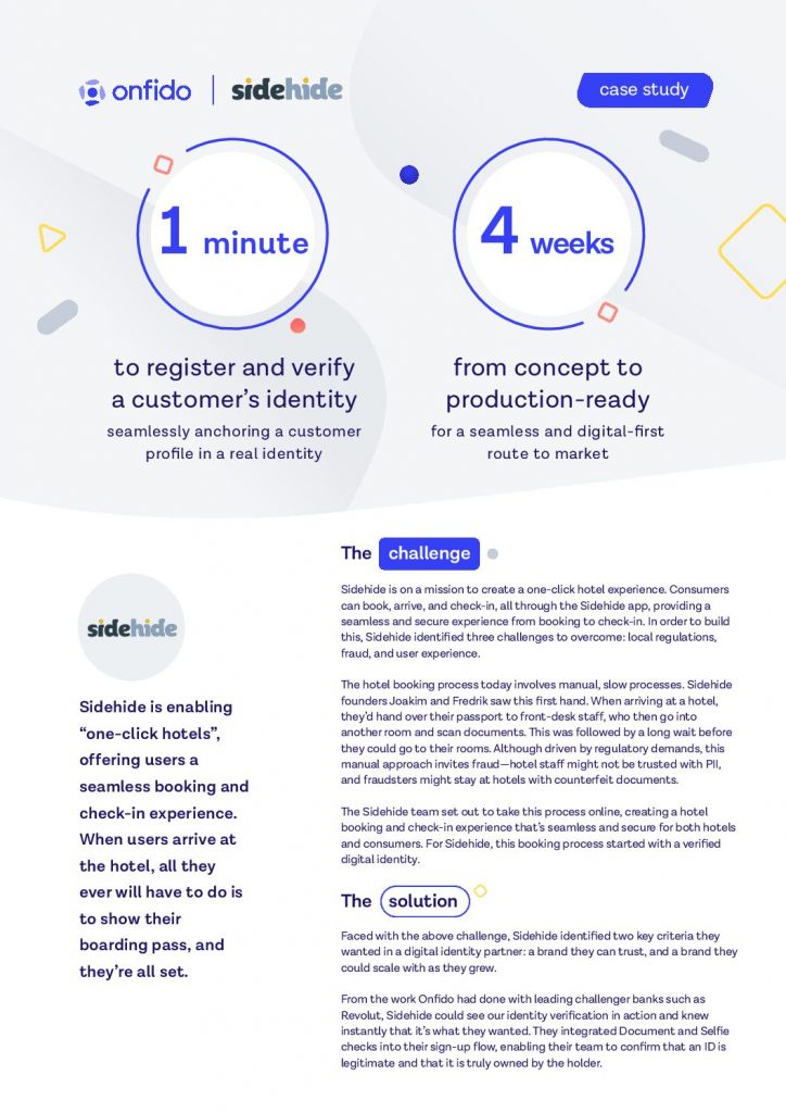 Download Onfido & Sidehide Case Study Whitepaper | DemandTalk