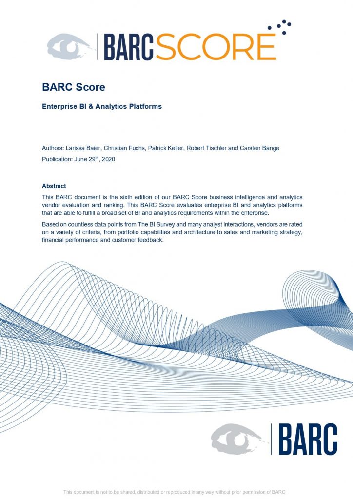 Download BARC Score for Enterprise BI Report Whitepaper | DemandTalk