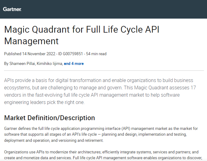 Gartner Magic Quadrant For Full Life Cycle Api Manage - vrogue.co Gartner Magic Quadrant For Full Life Cycle Api Manage - vrogue.co