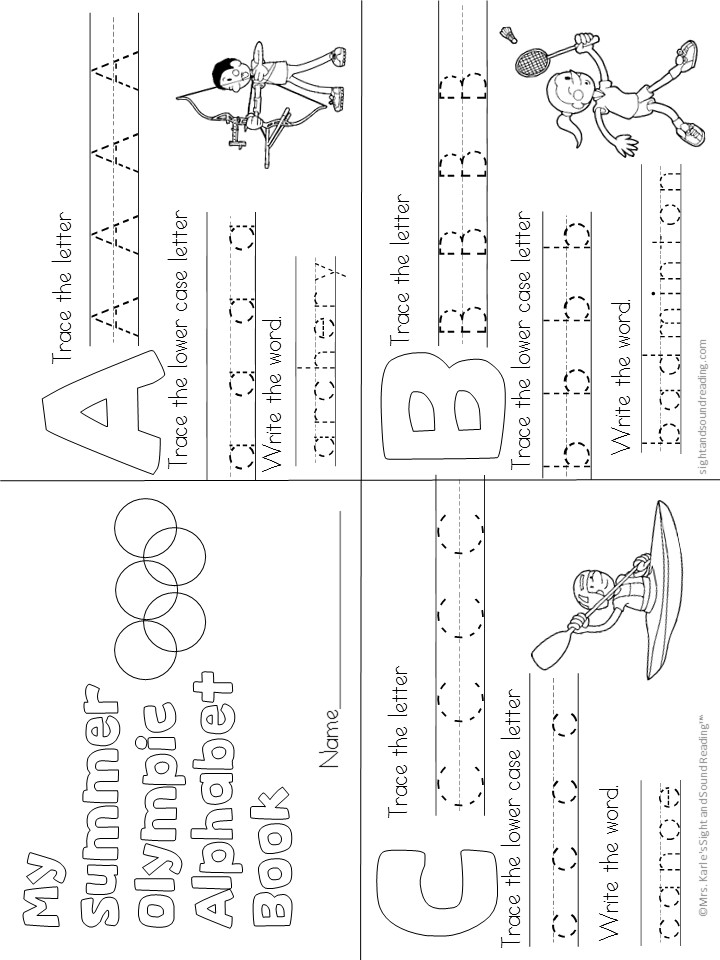Summer Olympics Alphabet Book - Make Learning Fun!