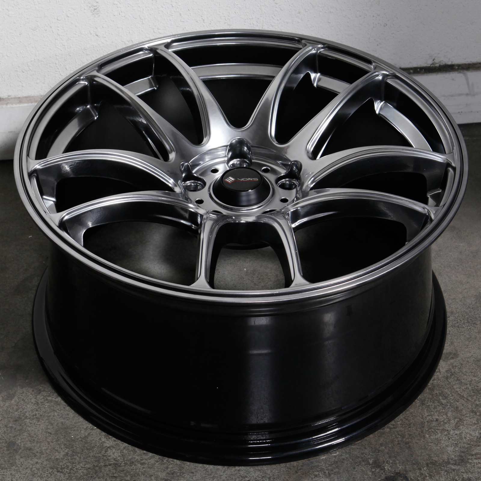 18x8.5 Hyper Black Wheels Vors TR4 5x110 35 (Set of 4) 73.1 | eBay