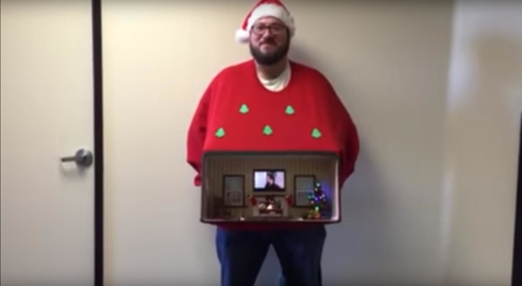 Have You Seen This Man Has Greatest Ugly Christmas Sweater In Holiday 