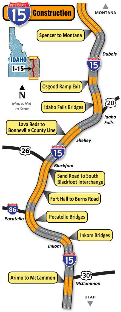 Major I-15 road construction starts this month - East Idaho News