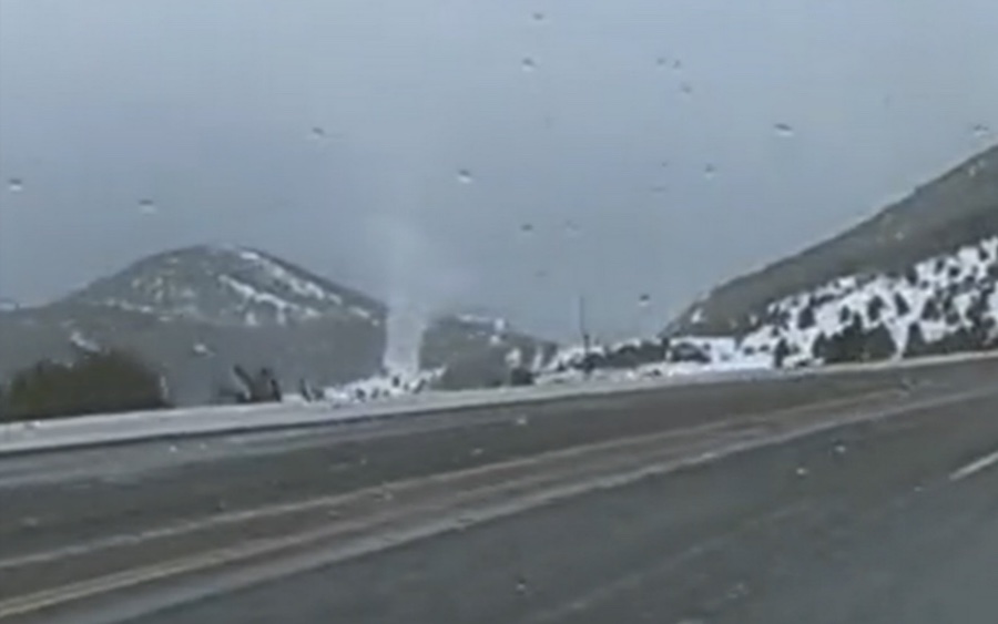 Rarely seen snow devil — or ‘snownado’ — recorded whirling across ...