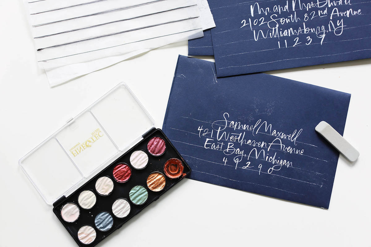 Envelope Address Template Calligraphy Activepassl