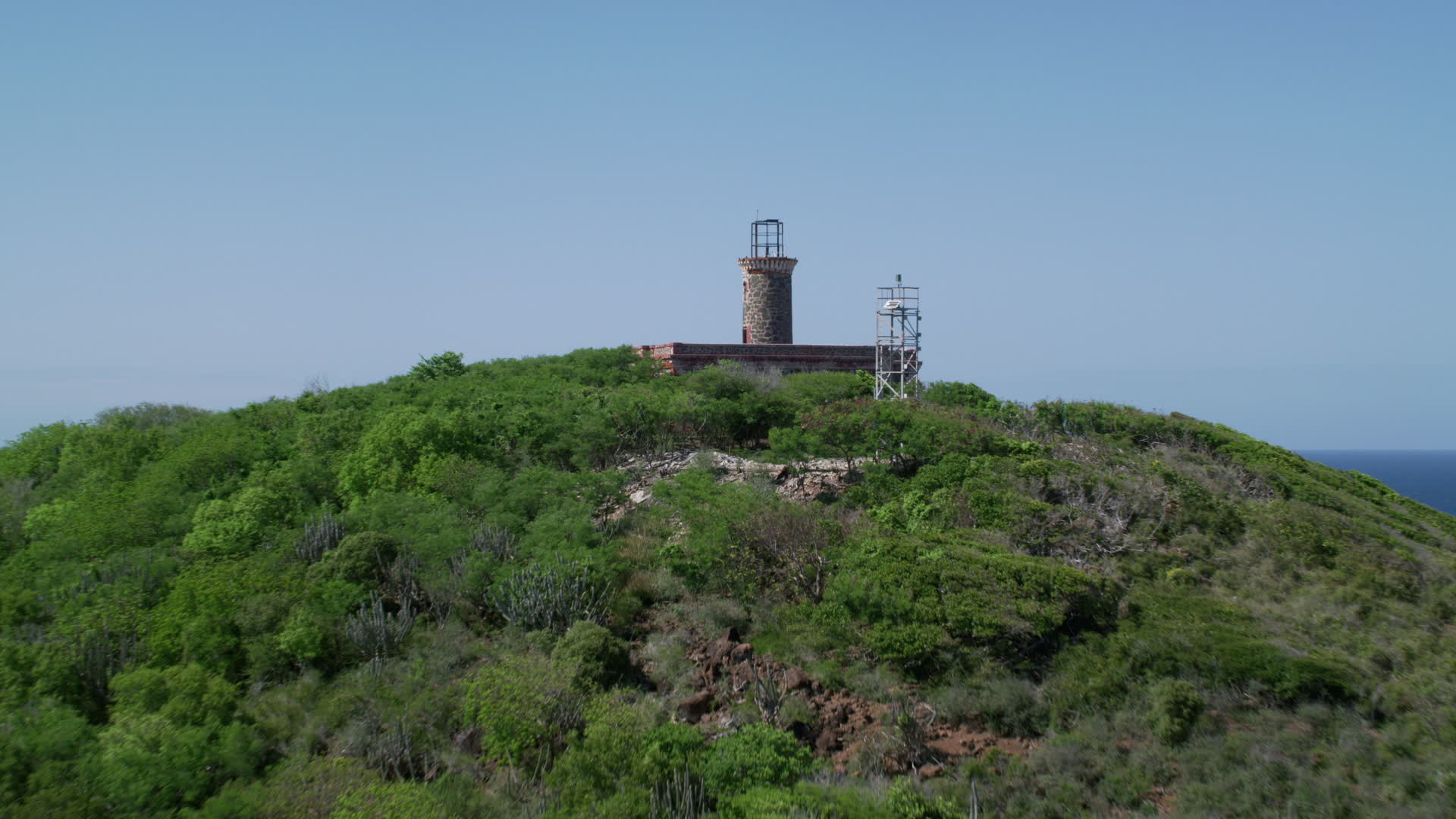Culebrita Lighthouse, Puerto Rico Aerial Stock Footage and Photos - 4 ...