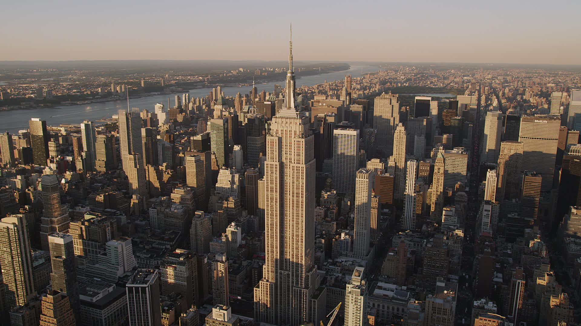 Empire State Building, New York City Aerial Stock Footage and Photos ...