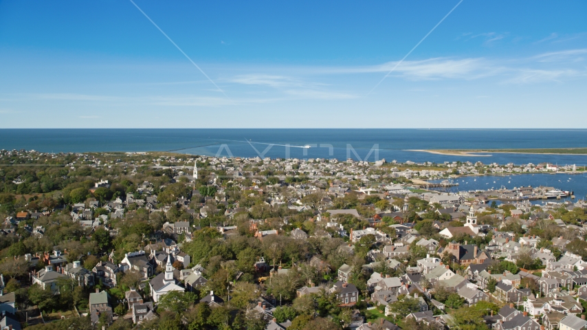 A small coastal community with a view of Nantucket Harbor, Nantucket ...