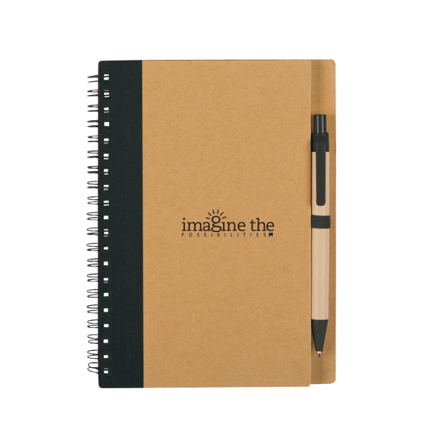 Eco-Inspired Spiral Notebook & Pen | Imagine the Possibilities