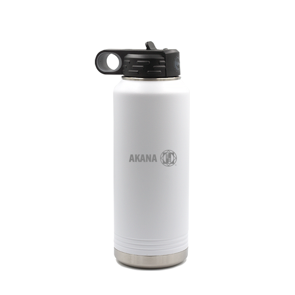 20 oz. White Stainless Steel Water Bottle | Akana
