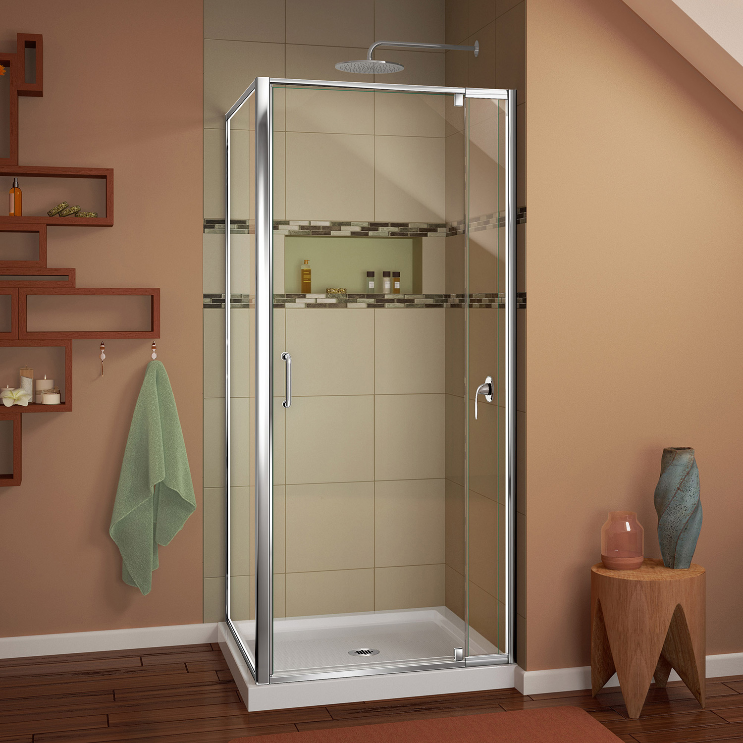 DreamLine DL 6714 01CL Flex 32 W X 32 D X 74 3 4 Shower Enclosure And dreamline-dl-6714-01cl-flex-32-w-x-32-d-x-74-3-4-shower-enclosure-and
