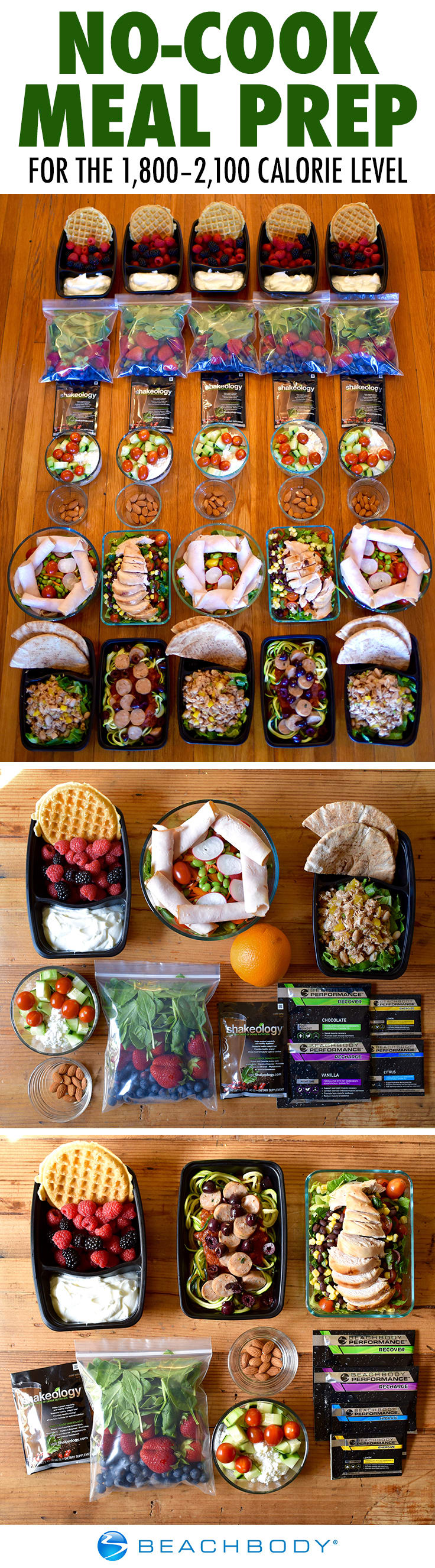 No Cook Meal Prep 1800 2100 Calorie Level The Beachbody Blog No Cook Meal Prep 1800 2100 Calorie Level The Beachbody Blog