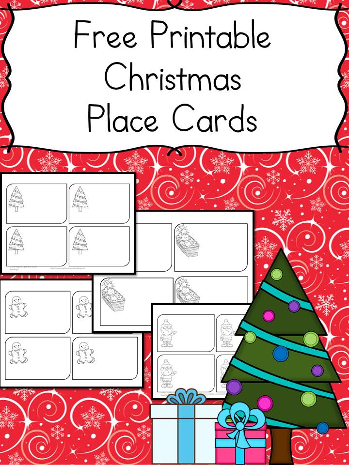 Free Printable Christmas Place Cards Printable Word Searches