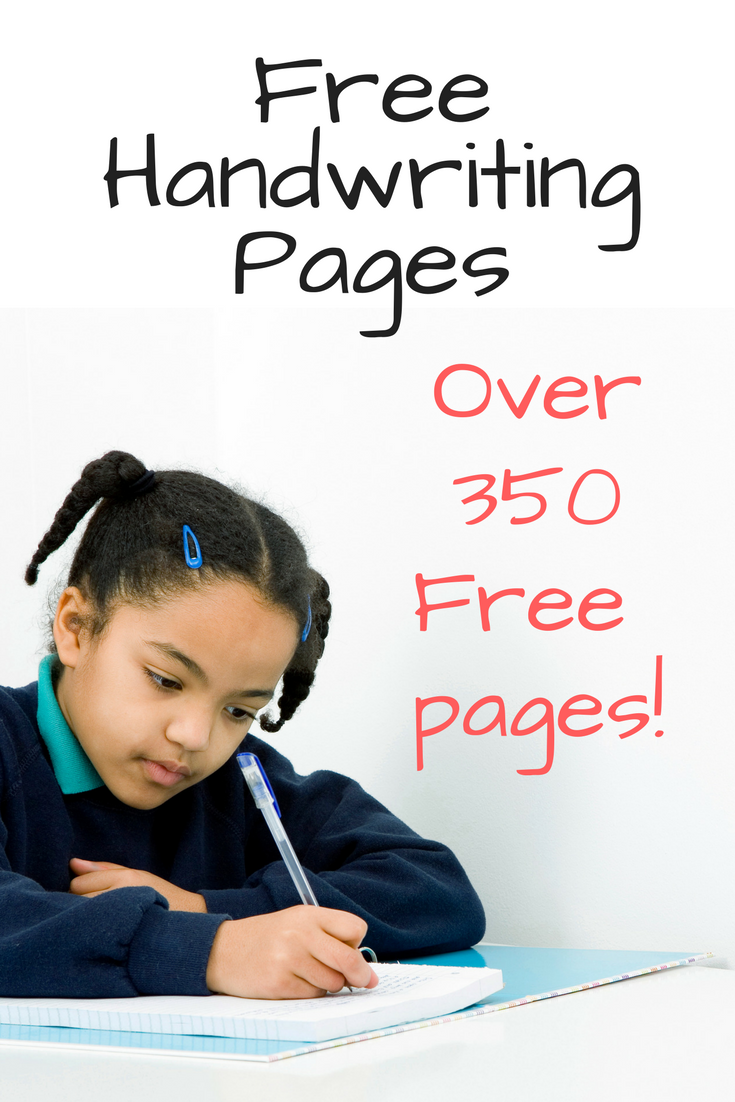 Handwriting Free Handwriting Practice Worksheets For Kids