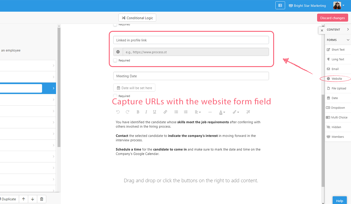 Getting Started Guide Adding Form Fields Process Street Help