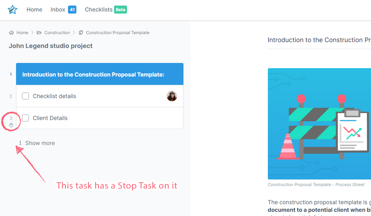 Stop Tasks – Process Street Help