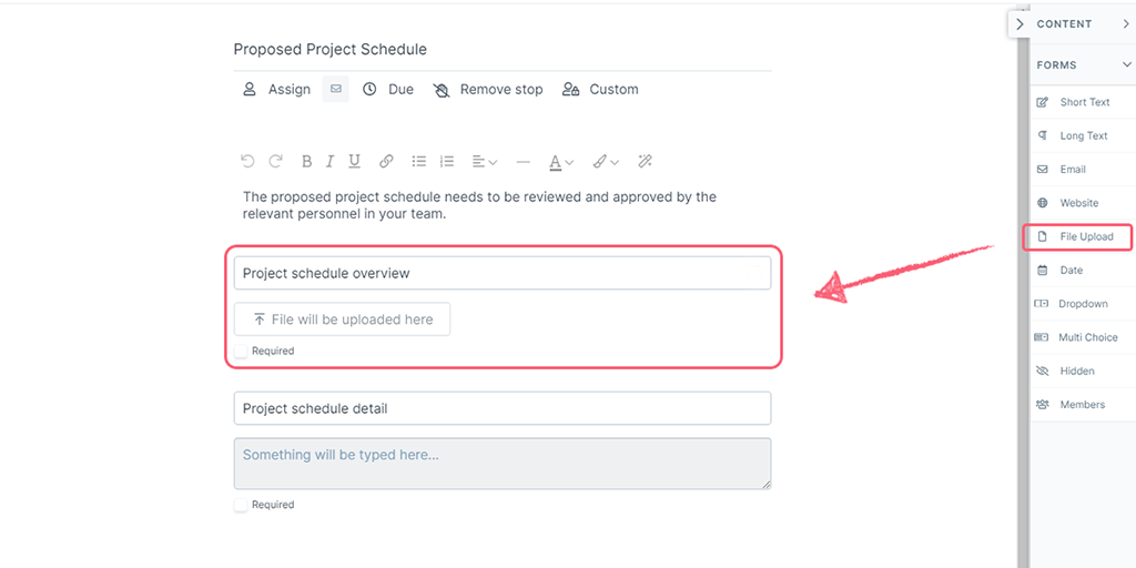 Getting Started Guide – Adding Form Fields – Process Street Help
