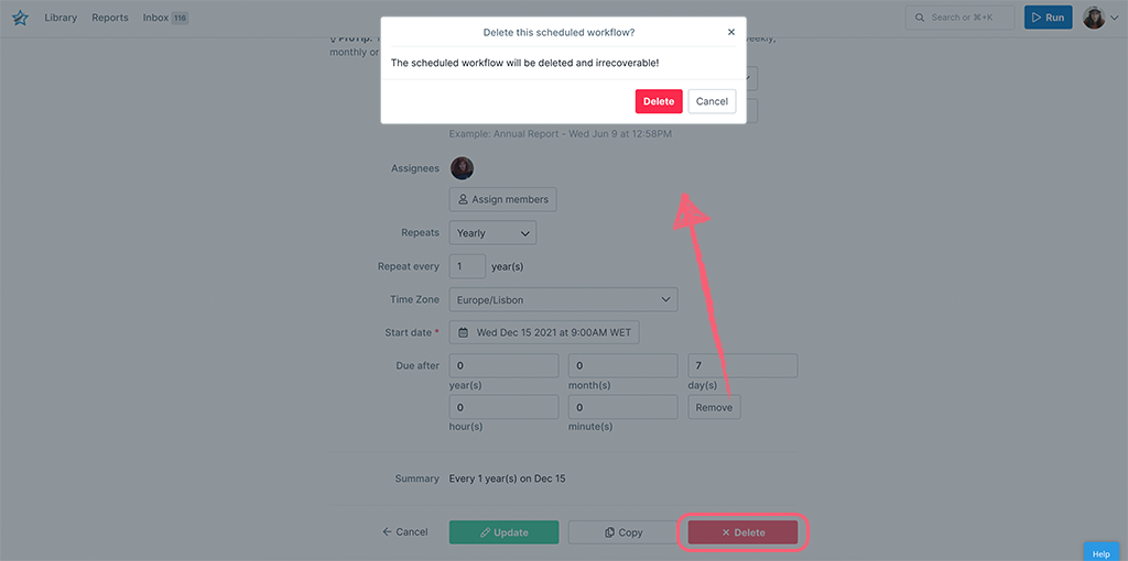 Scheduled Workflow Runs Process Street Help