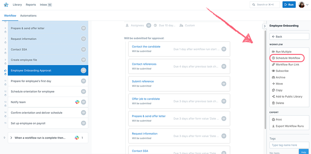 Scheduled Workflow Runs Process Street Help