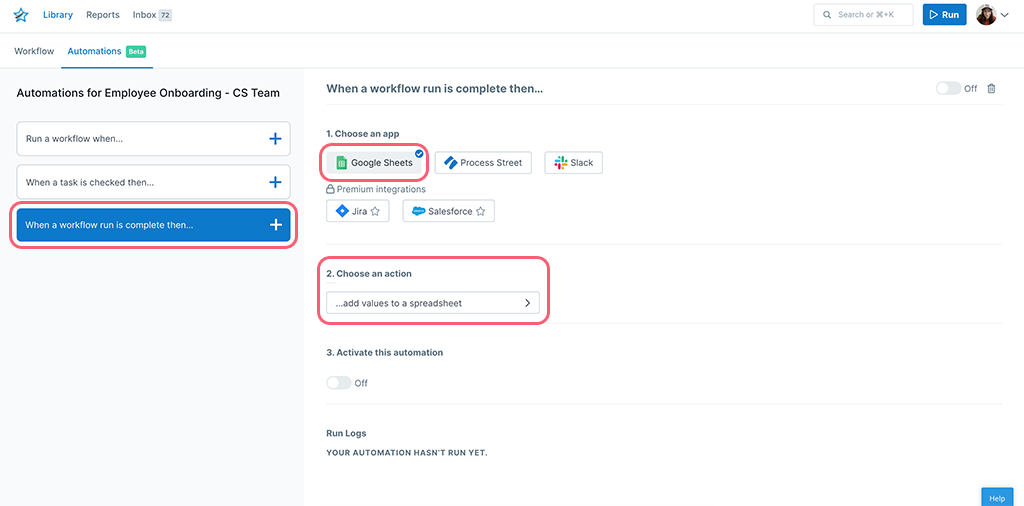 Google Sheets + Process Street Integration – Process Street Help