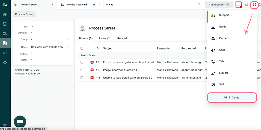 Zendesk + Process Street Integration