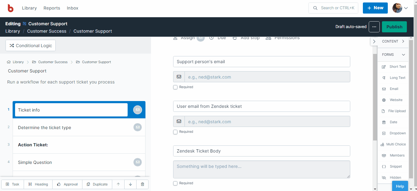 How to Use Form Fields - Process Street Help Center