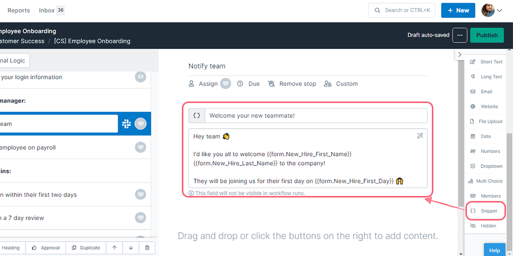 Slack + Process Street Integration