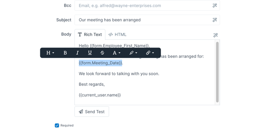How To Use the Email Widget