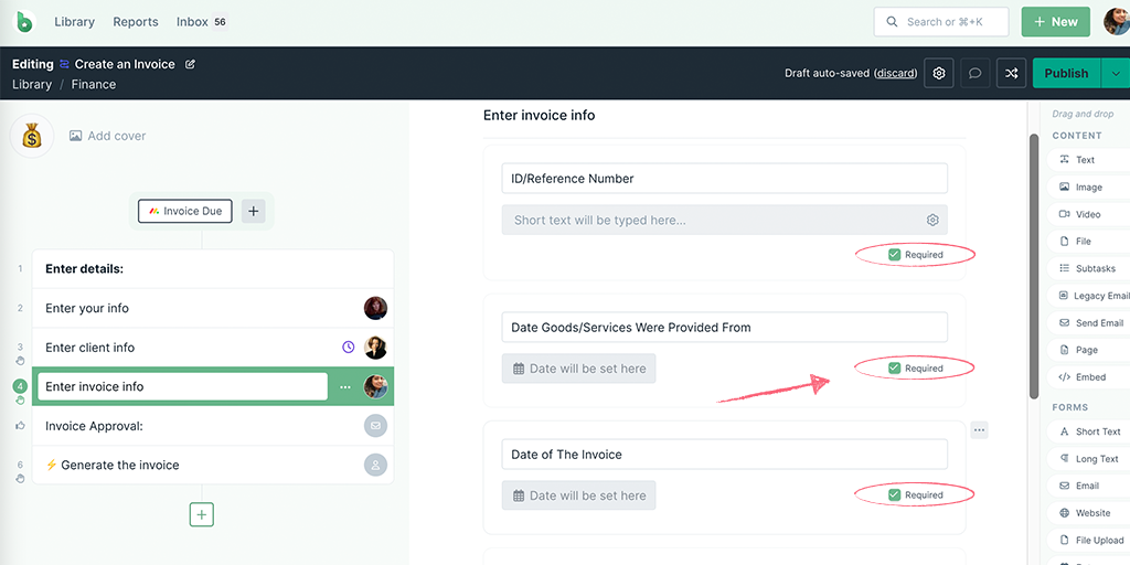 How to Use Form Fields in a Workflow in Process Street