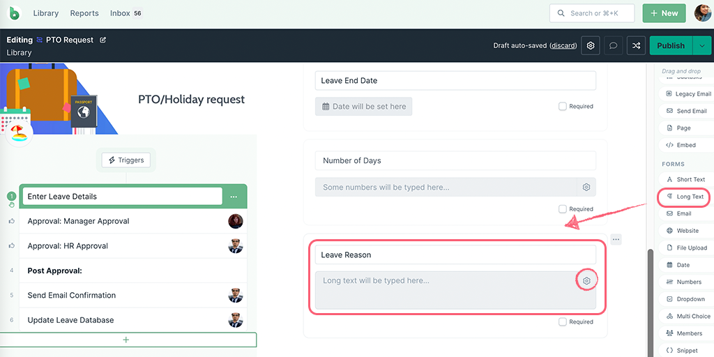 How To Use Form Fields In A Workflow In Process Street
