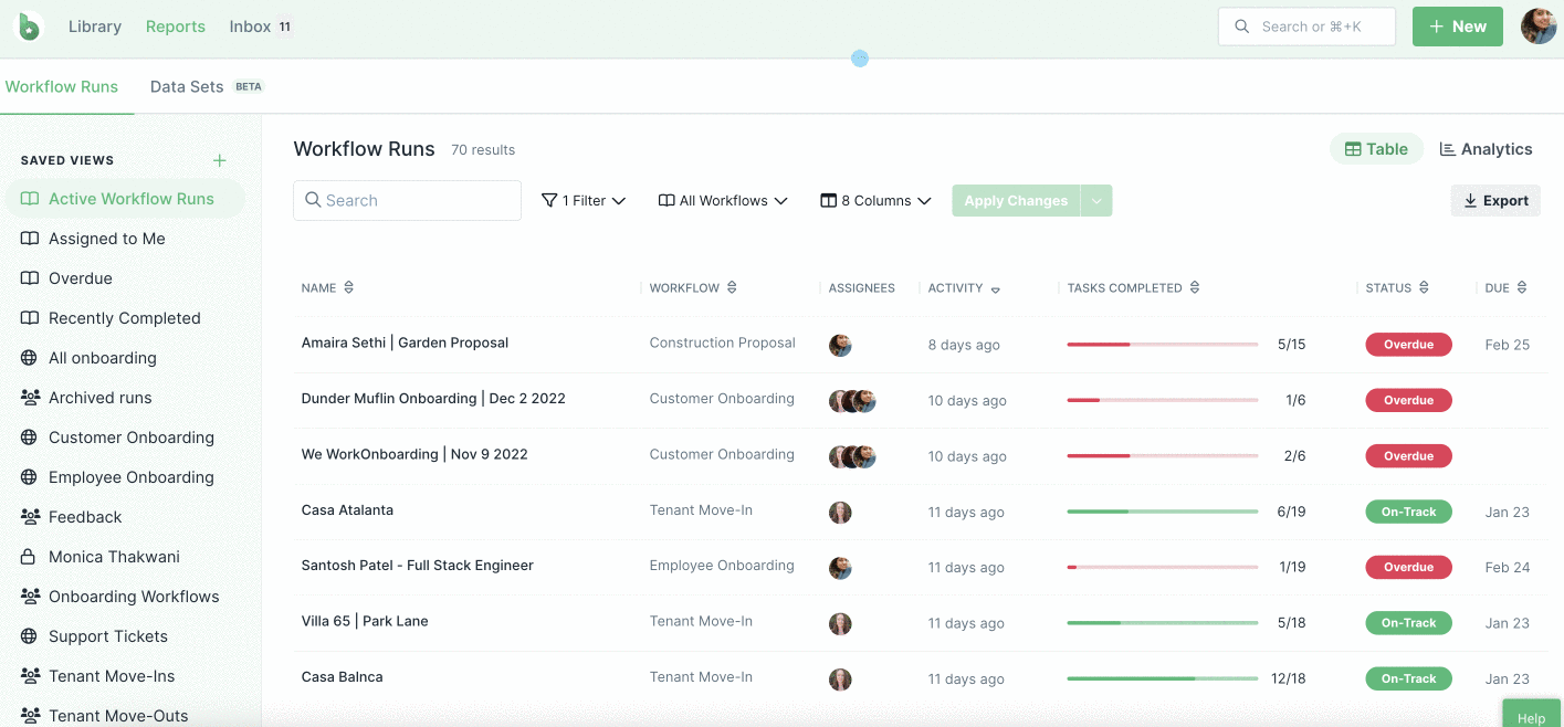Reassign your Workflow Runs from Reports Reassign your Workflow Runs from Reports