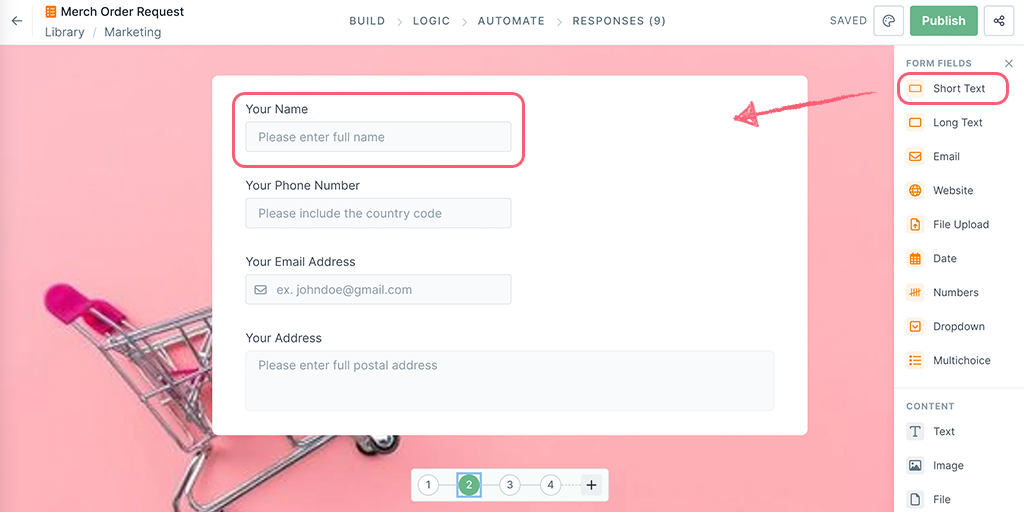 How to use Form Fields in a Form - Process Street Help Center
