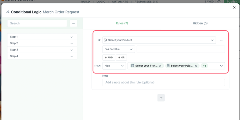 Conditional Logic for Forms