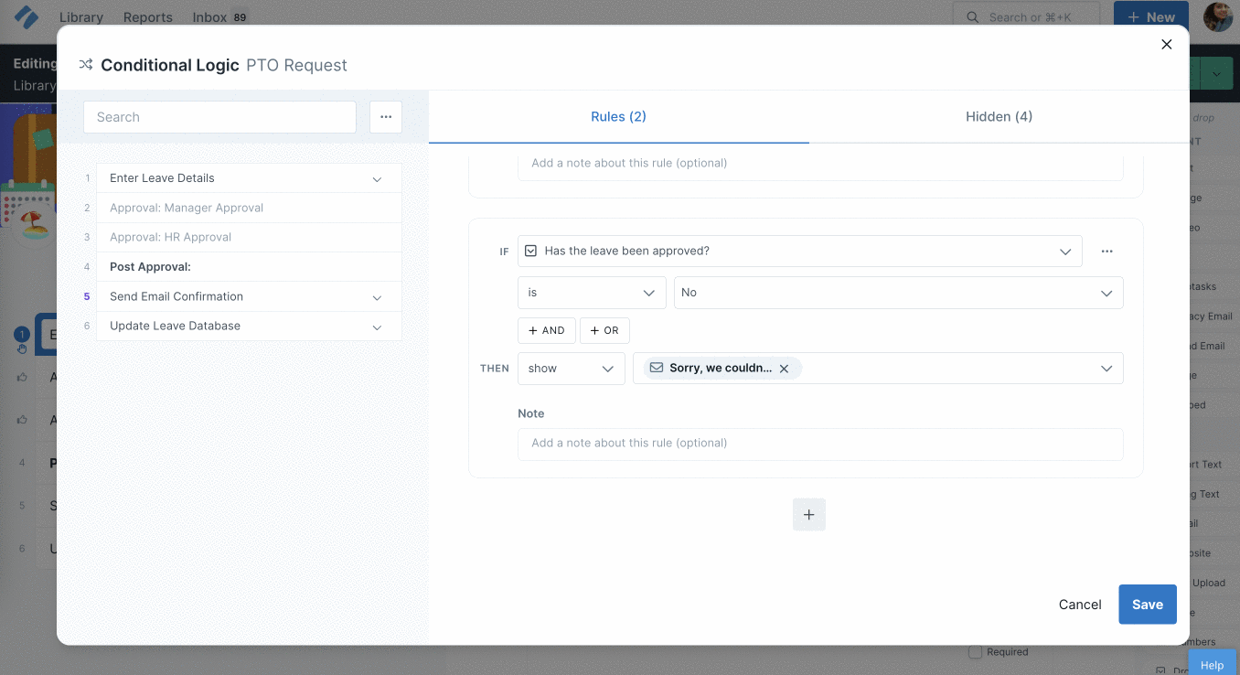 Conditional Logic in Workflows