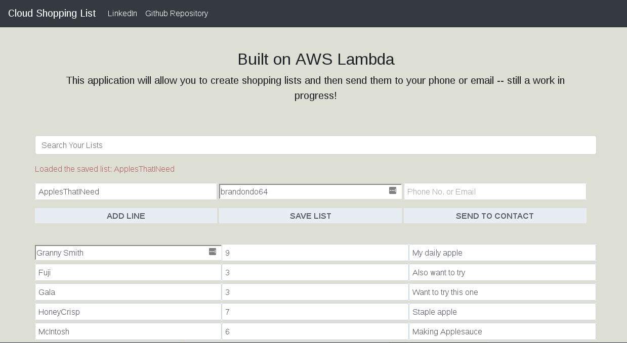 GitHub - Brandon-Do/Cloud-Shopping-List: A shopping list application designed on top of AWS ...