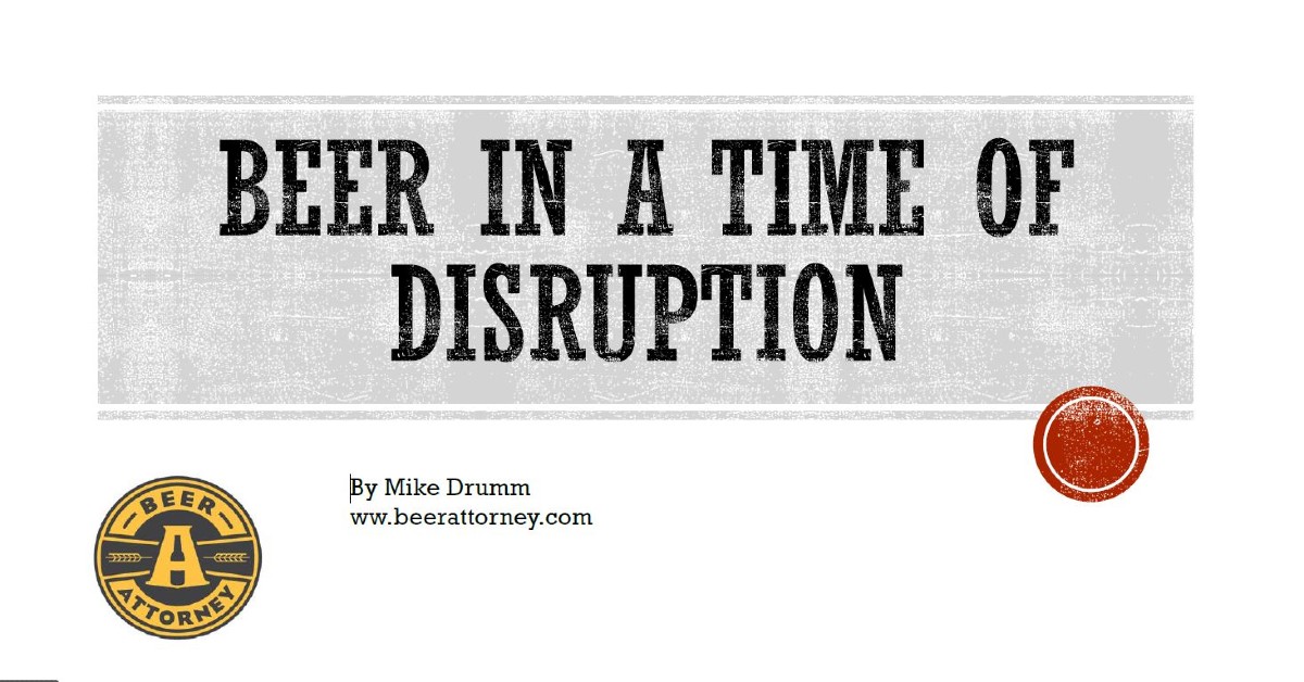Power Hour | Beer in a Time of Disruption: Know Your Legal Options