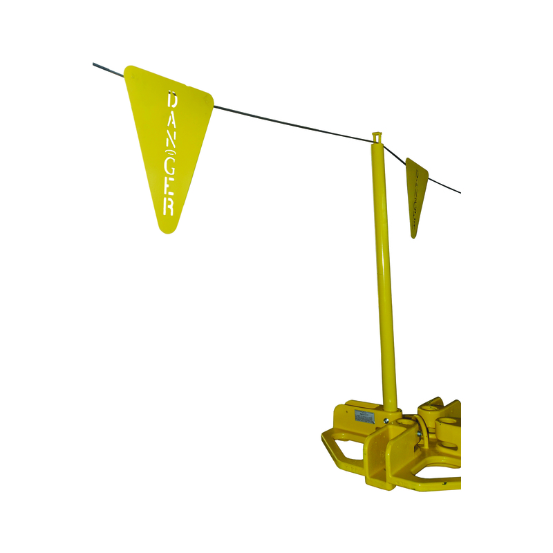 Stamped Steel Warning Flag (United States) | Guardian Fall Protection