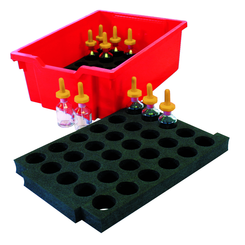 Standard Deep 30mm Foam Insert 30 Bottles 45mm - Gratnells Ltd.