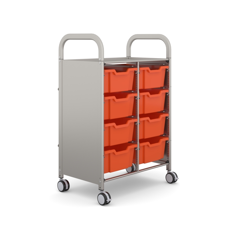 Callero Plus Double Trolley 8 Deep Trays - Gratnells Ltd.