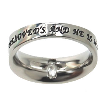 My Beloved Solitaire Ring | Women's Purity Rings on ChristianJewelry.com
