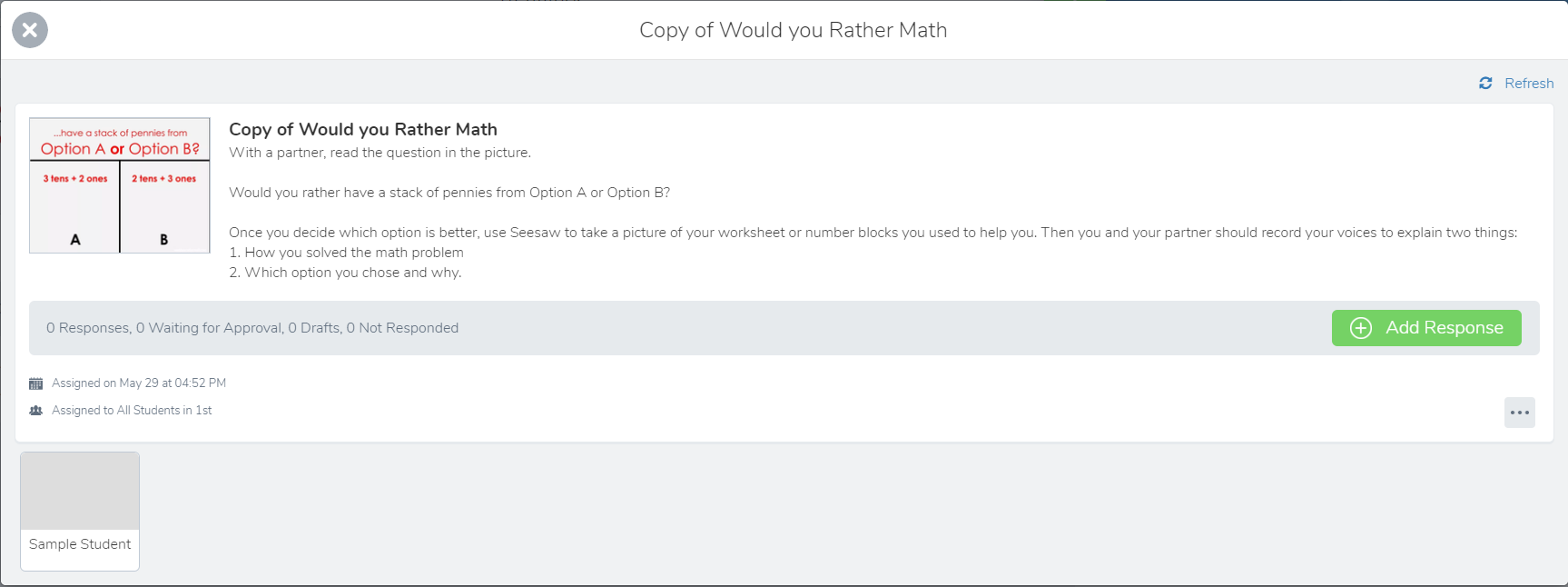 Seesaw: Student Feedback · Alludo