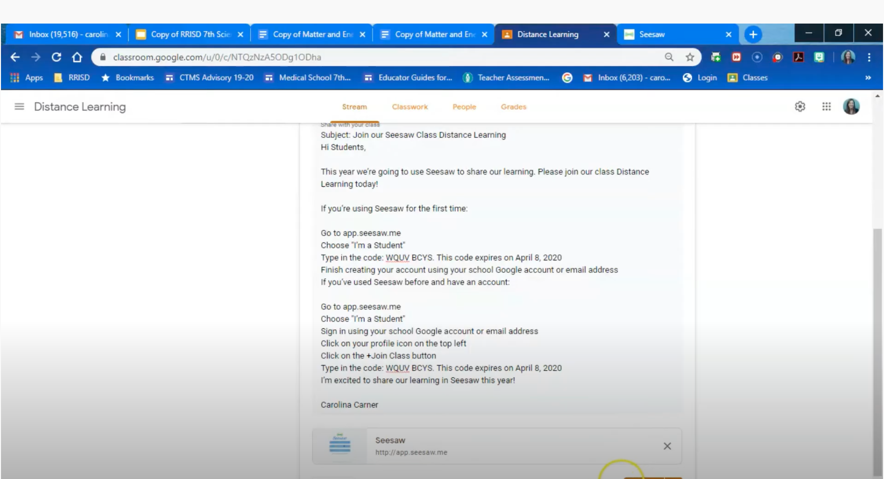 Seesaw: Online Learning with Google Classroom · Alludo