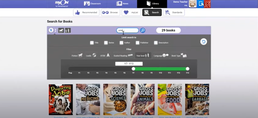 myON: Navigating the Teacher Dashboard · Alludo