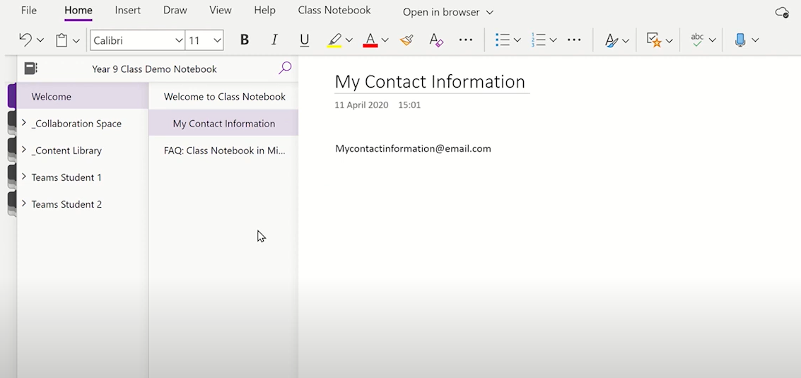 OneNote Class Notebook: Using in Microsoft Teams · Alludo