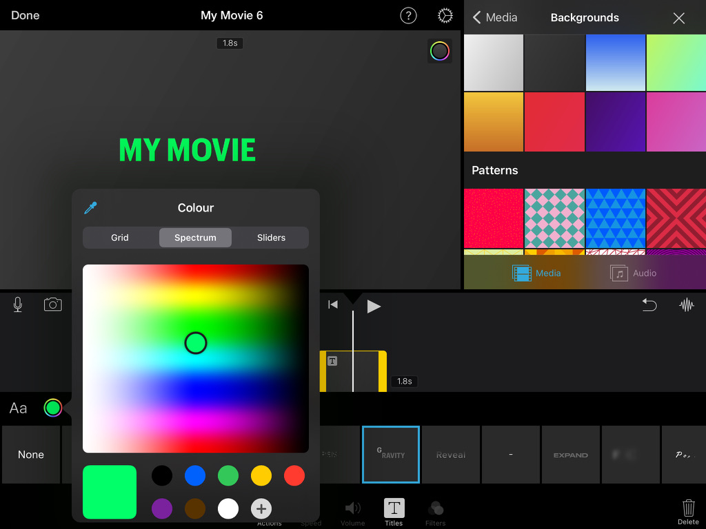 iMovie: Title and Background Styling · Alludo