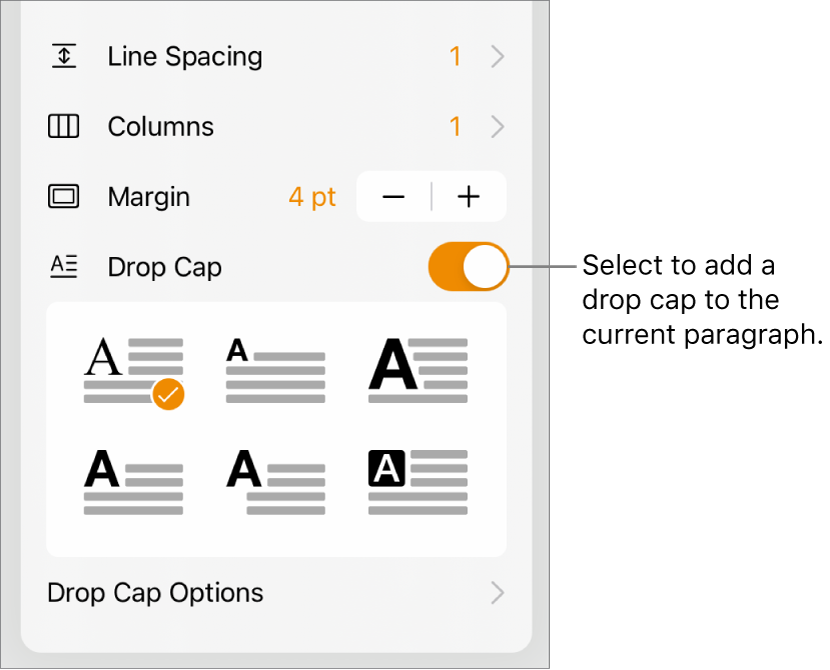 Pages: Using Drop Caps · Alludo